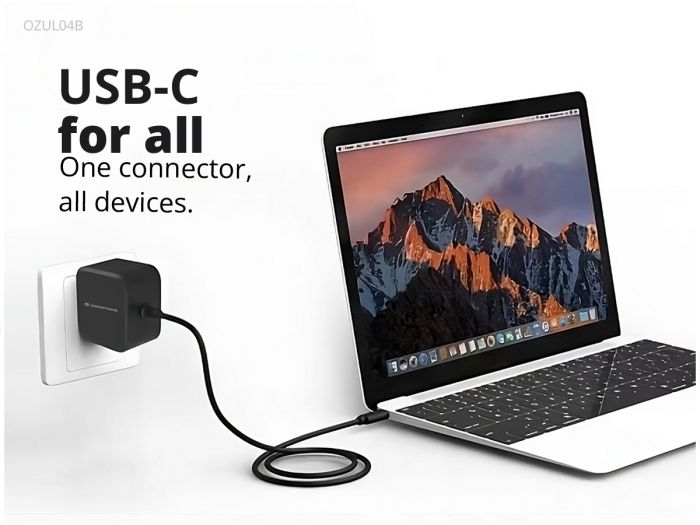 OZUL04BE 67W GaN USB PD Charger, Built-in USB-C Cable, PPS, PD 3.0 ...