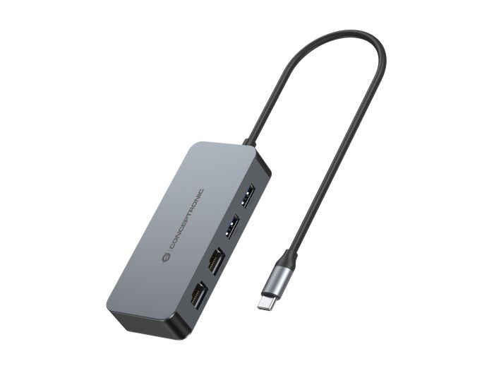 ABBY24G USB-C to Dual-Port Gigabit Network Adapter | Conceptronic