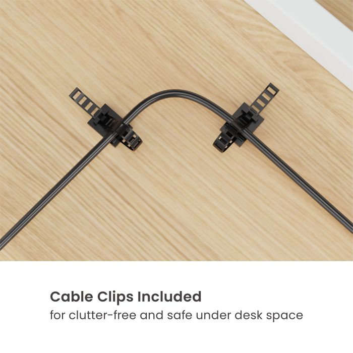 650814 ERGO Electric Sit-Stand Desk Frame, White, Dual Motor | Conceptronic