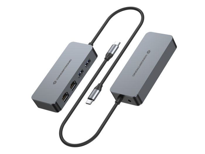 ABBY24G USB-C to Dual-Port Gigabit Network Adapter with 2-Port USB Hub ...